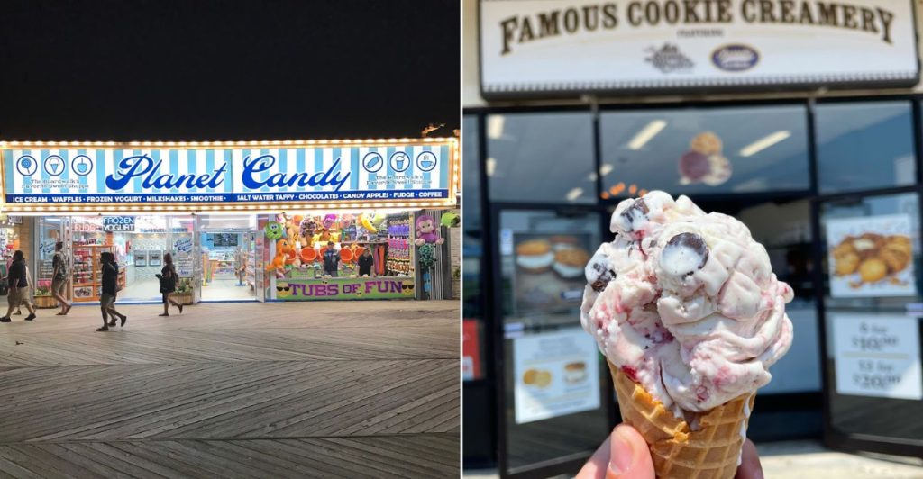 11 New Jersey Boardwalk Ice Cream Counters Serving Cones, Sundaes, And ...