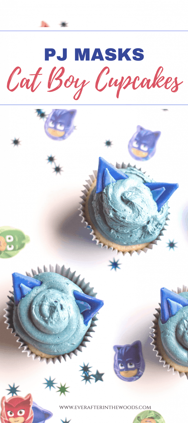 Cat Boy Cupcakes – Perfect for PJ Masks Birthday Party - Ever After in ...