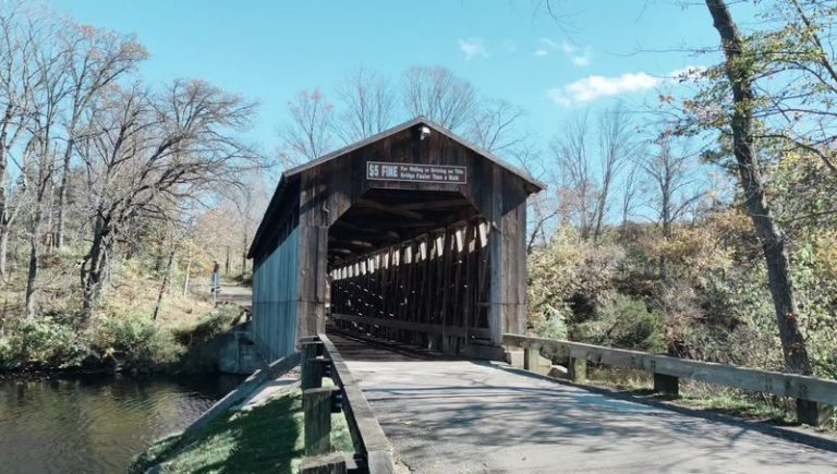 The Little-Known 100-Foot Covered Bridge Hiding In Michigan
