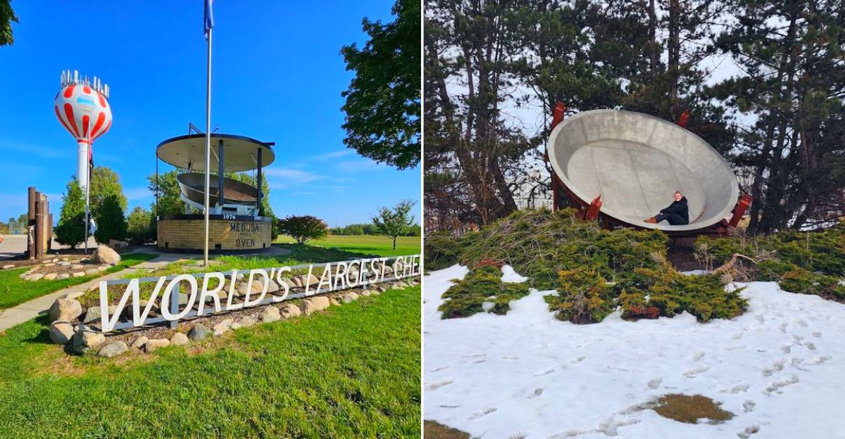 This Giant Cherry Pie Pan In Michigan Is A Sweet And Strange Roadside Stop