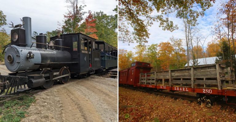 This Historic Train Ride Through Maine Comes With A Charming Caboose Stay