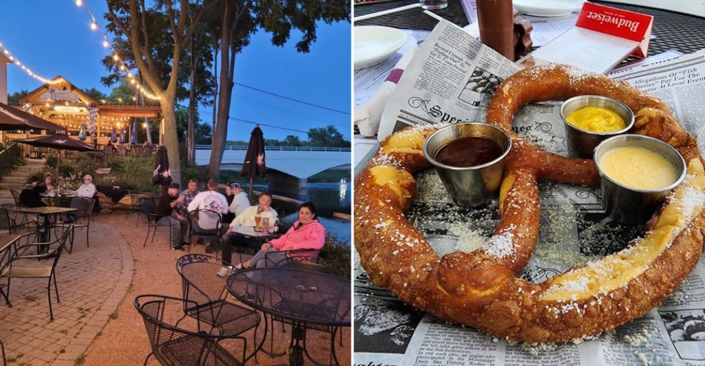 This Illinois Dining Destination Pairs Great Charm With An Old Mill And Dam