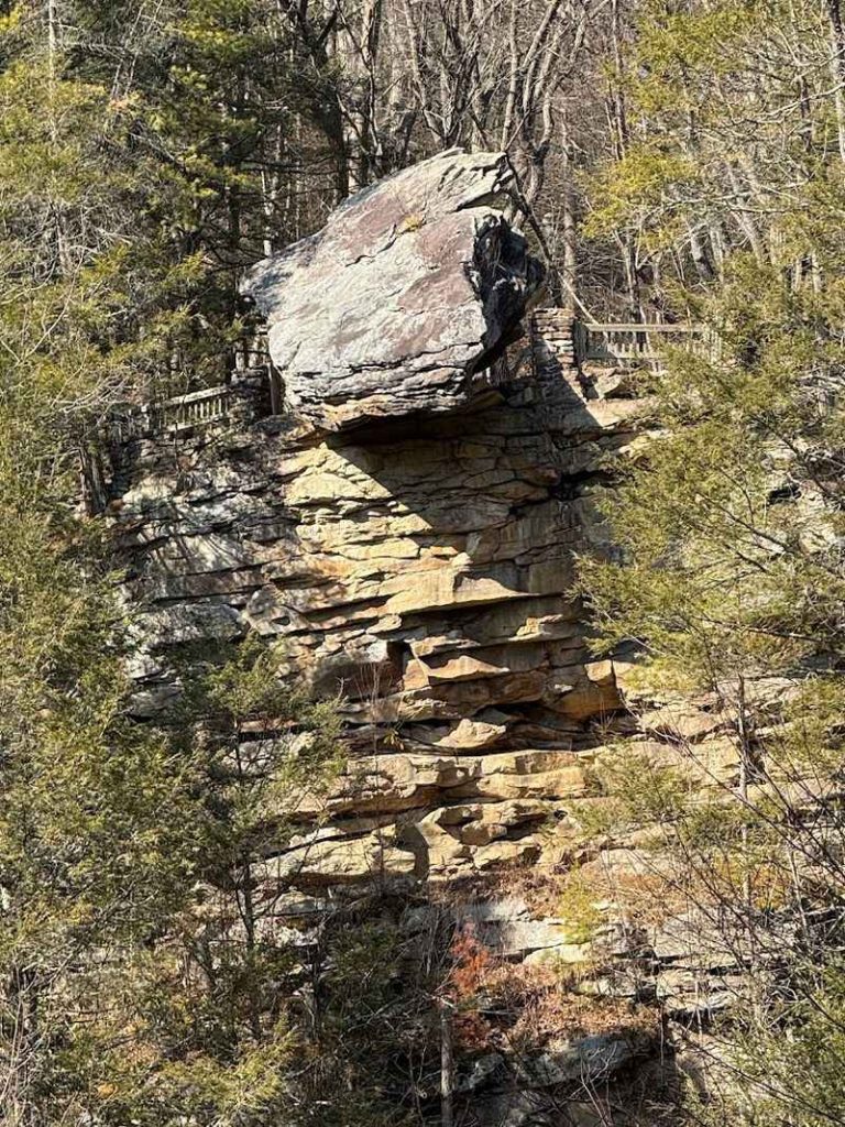 This Pennsylvania Balanced Rock Looks Like It Could Fall At Any Moment ...