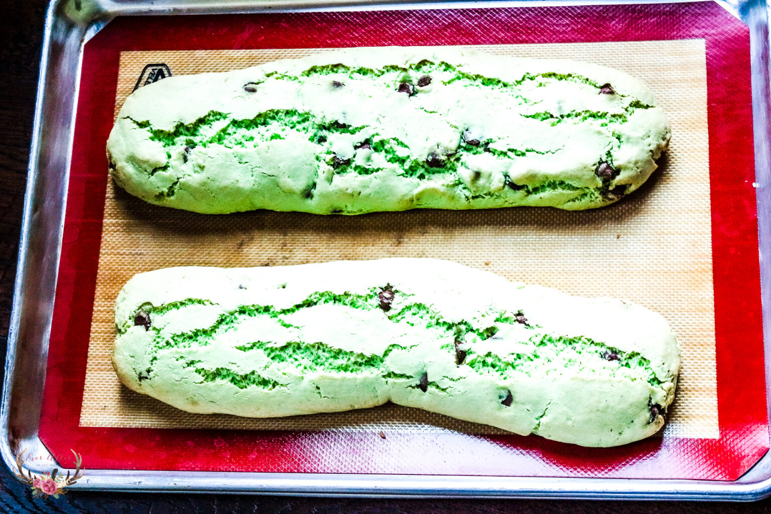 Mint Chocolate Chip Biscotti - Ever After in the Woods