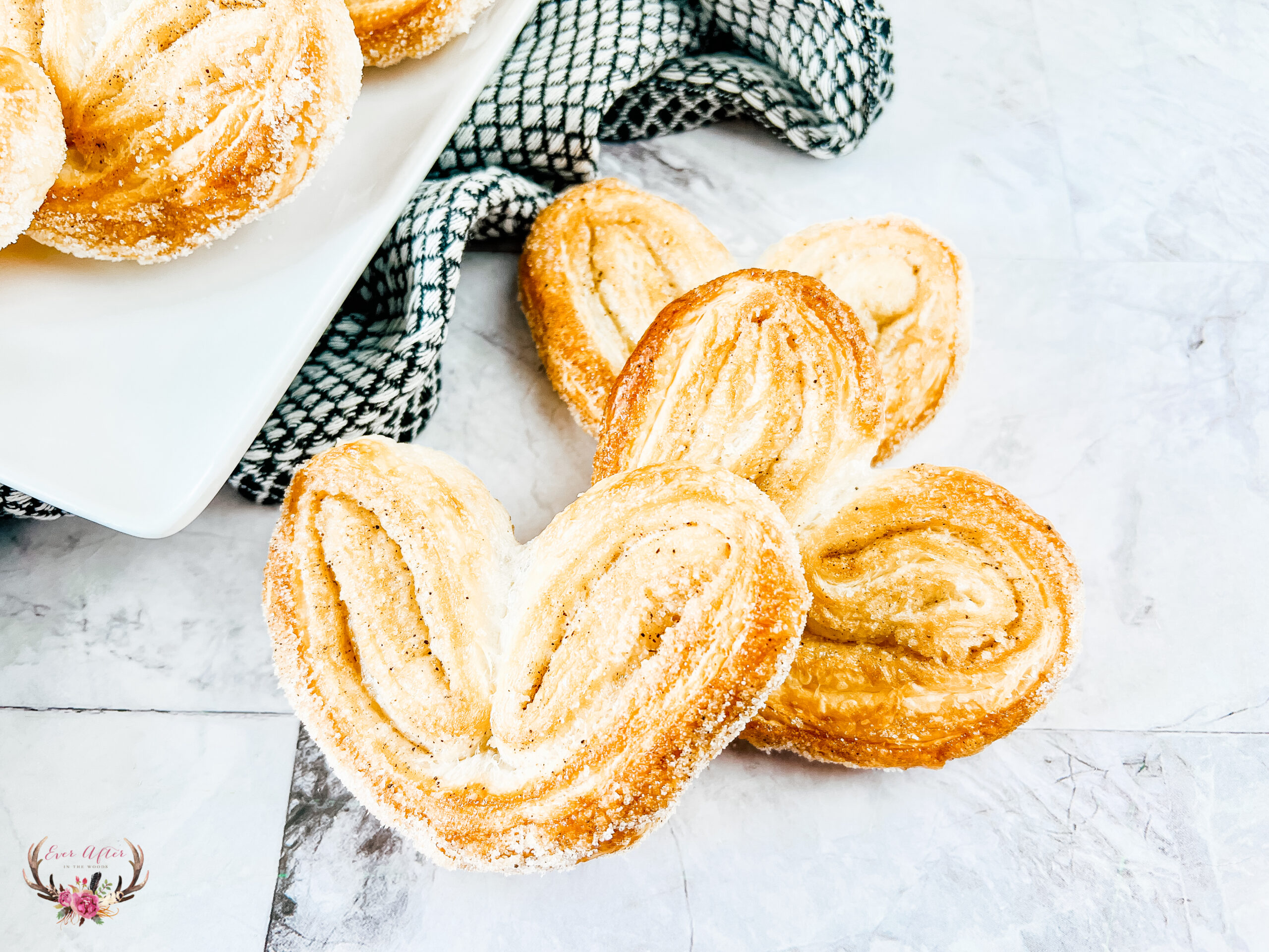 Easy French Palmier Recipe - Elephant Ears - Ever After in the Woods