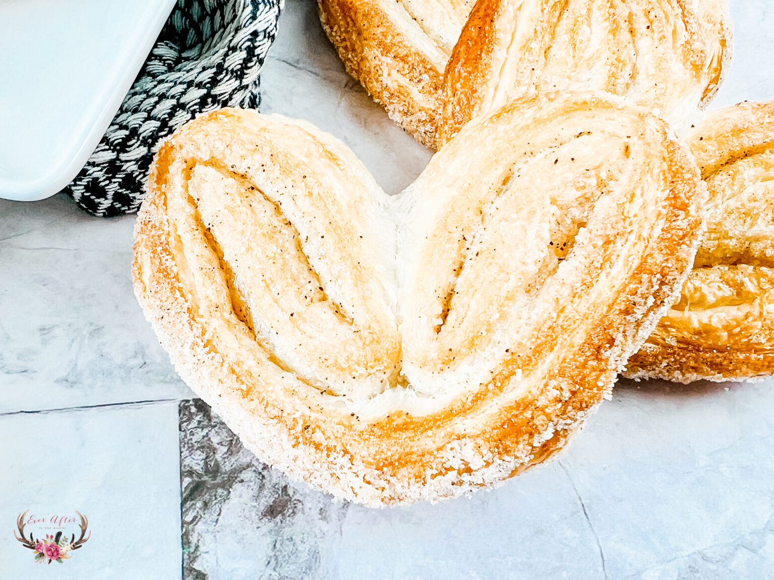 Easy French Palmier Recipe - Elephant Ears - Ever After in the Woods