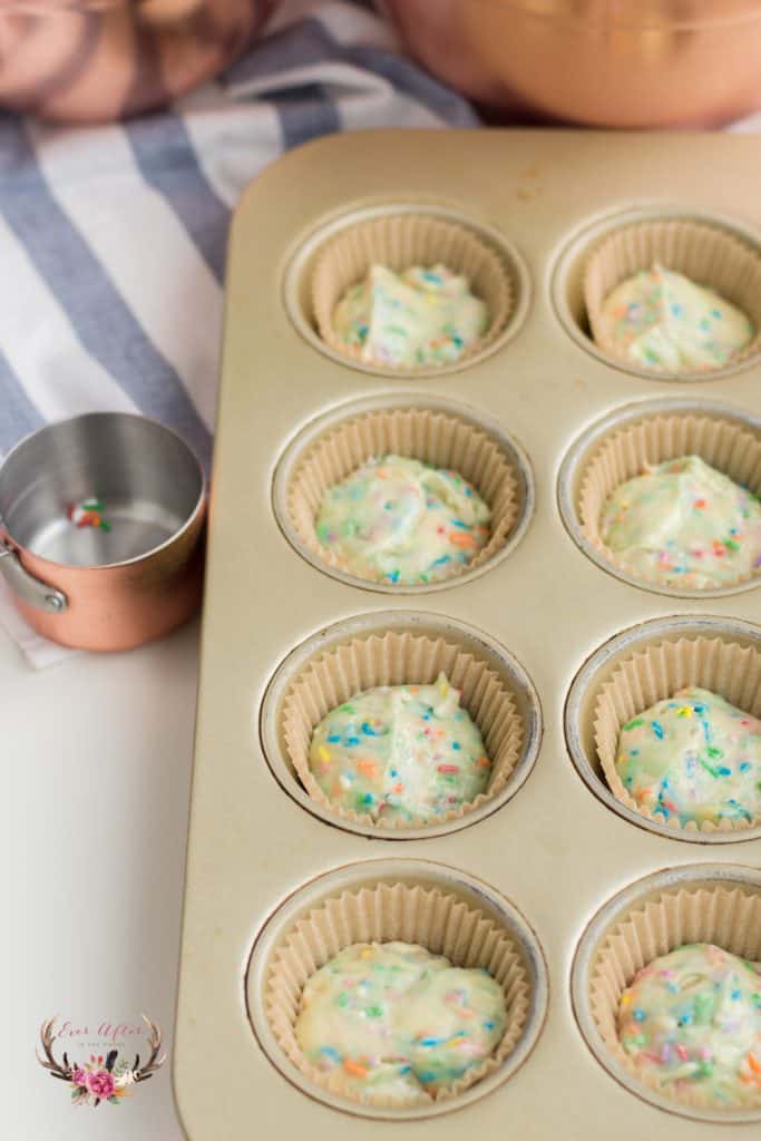 Funfetti Cupcakes - Ever After in the Woods