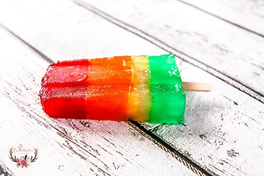 Rainbow Jello Ice Pops - Ever After in the Woods