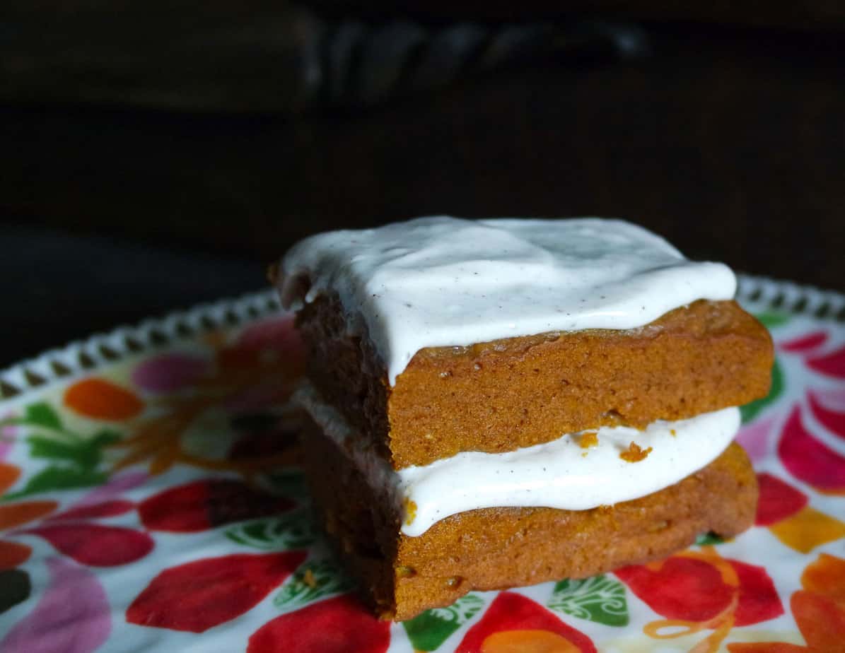 Gingerbread Pumpkin Cake with Cinnamon Cream Cheese Frosting - Ever ...