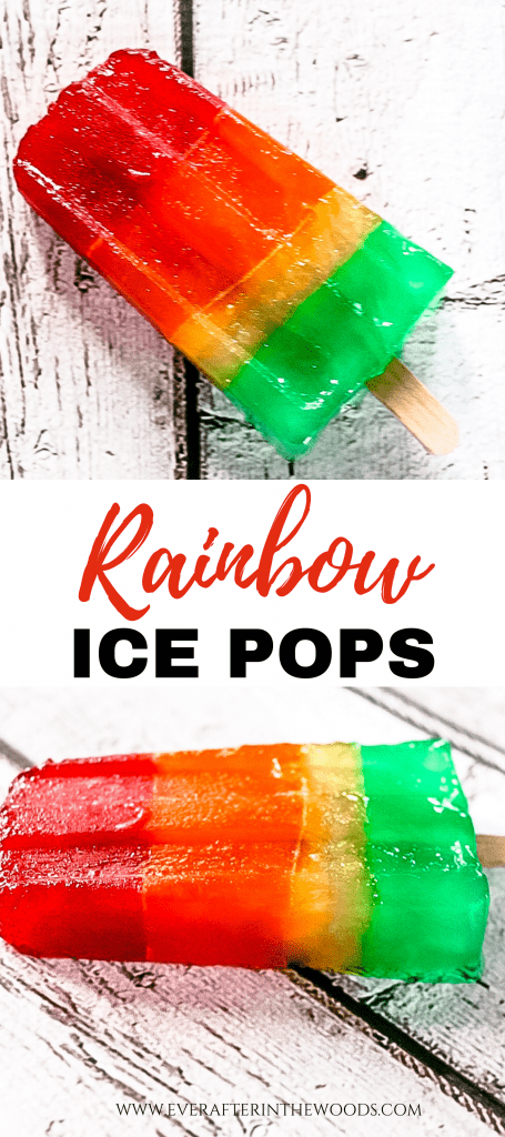 Rainbow Jello Ice Pops - Ever After in the Woods
