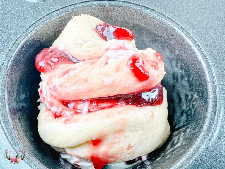 Raspberry Cream Cheese Scuffin - Ever After in the Woods