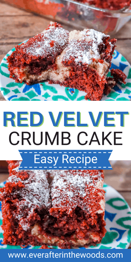 Easy Red Velvet Crumb Cake Recipe from a Cake Mix - Ever After in the Woods