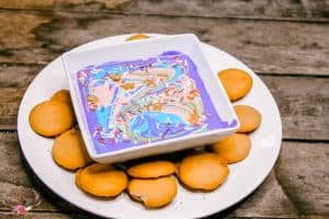 Unicorn Birthday Party - Rainbow Dessert Dip - Ever After in the Woods